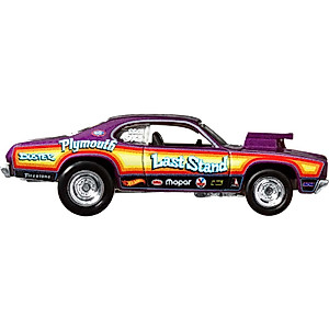 Hot Wheels Car Culture Circuit Legend Premium Toy Car, Die-Cast 1:64 Scale 73 Plymouth Duster for Play or Display
