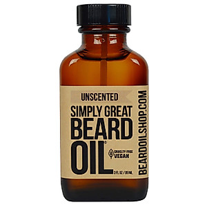 SIMPLY GREAT BEARD OIL Beard Oil Unscented, 2.9 OZ