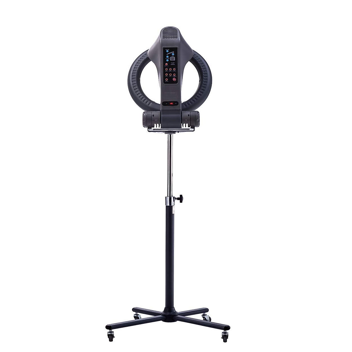 Professional Salon Orbiting Infrared Ring Hair Dryer Color Processor Accelerator Adjustable Standing with Rolling Base (1100W)