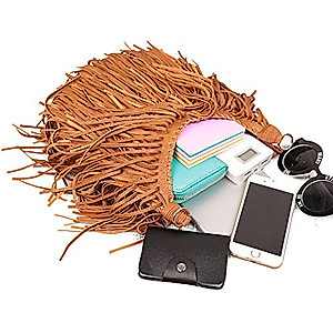 Lanpet Women Fringe Tassel Cross Body Bag Leisure Shoulder Bag