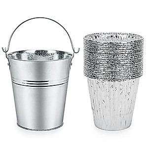 Stanbroil Drip Bucket Replacement for Traeger Grill, Sturdy Steel Grease Bucket Including 20-Pack Disposable Liners, Fit for Traeger, Pit Boss, Camp Chef, Louisiana