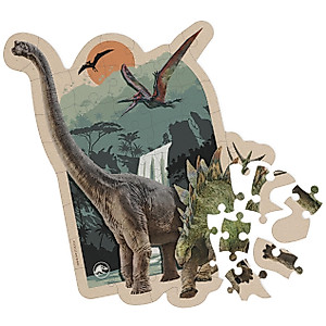 Jurassic World, 2 Mystery Puzzle Bundle 46-Piece Jigsaw Activity Dinosaur Park Movie in Egg, for Adults & Kids Ages 4 and up