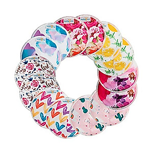 Babygoal Reusable Contoured Nursing Pads, 4.7" Organic Soft Breathable Washable Mama Breast with Laundry Bag and Mini Wet Bag 14 Pack Large Size 14NPA05-B