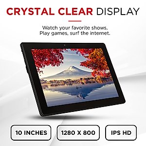 Simbans [3 Bonus Item] TangoTab 10 Inch Tablet 3 GB RAM, 64 GB Disk, Android 9 Pie, Mini-HDMI, Micro-USB, USB-A, Inbuilt GPS, Dual WiFi, Bluetooth, IPS Screen, Dual Camera Computer PC - TC93
