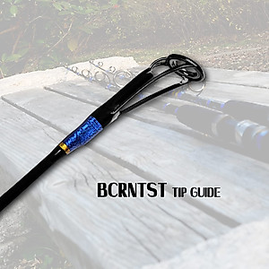 Fiblink Jigging Spinning Rod 1-Piece Saltwater Fishing Jigging Jig Rod (50-80lb,6-Feet,Heavy)