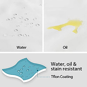 ROTANET Server Aprons Half Bistro Apron with 3 Pockets 22 Inch Waiter Waitress Long waist Apron for Men Women Waterpoof White