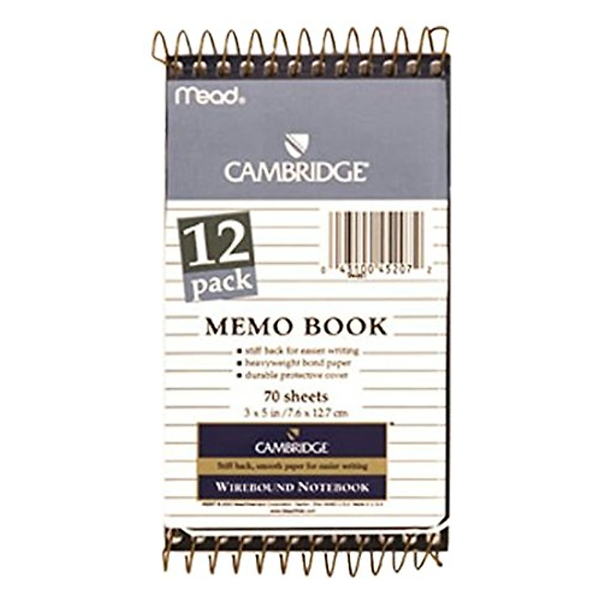 Cambridge Writing Pads - 12 Pack with 70 Sheets in each Writing Pad