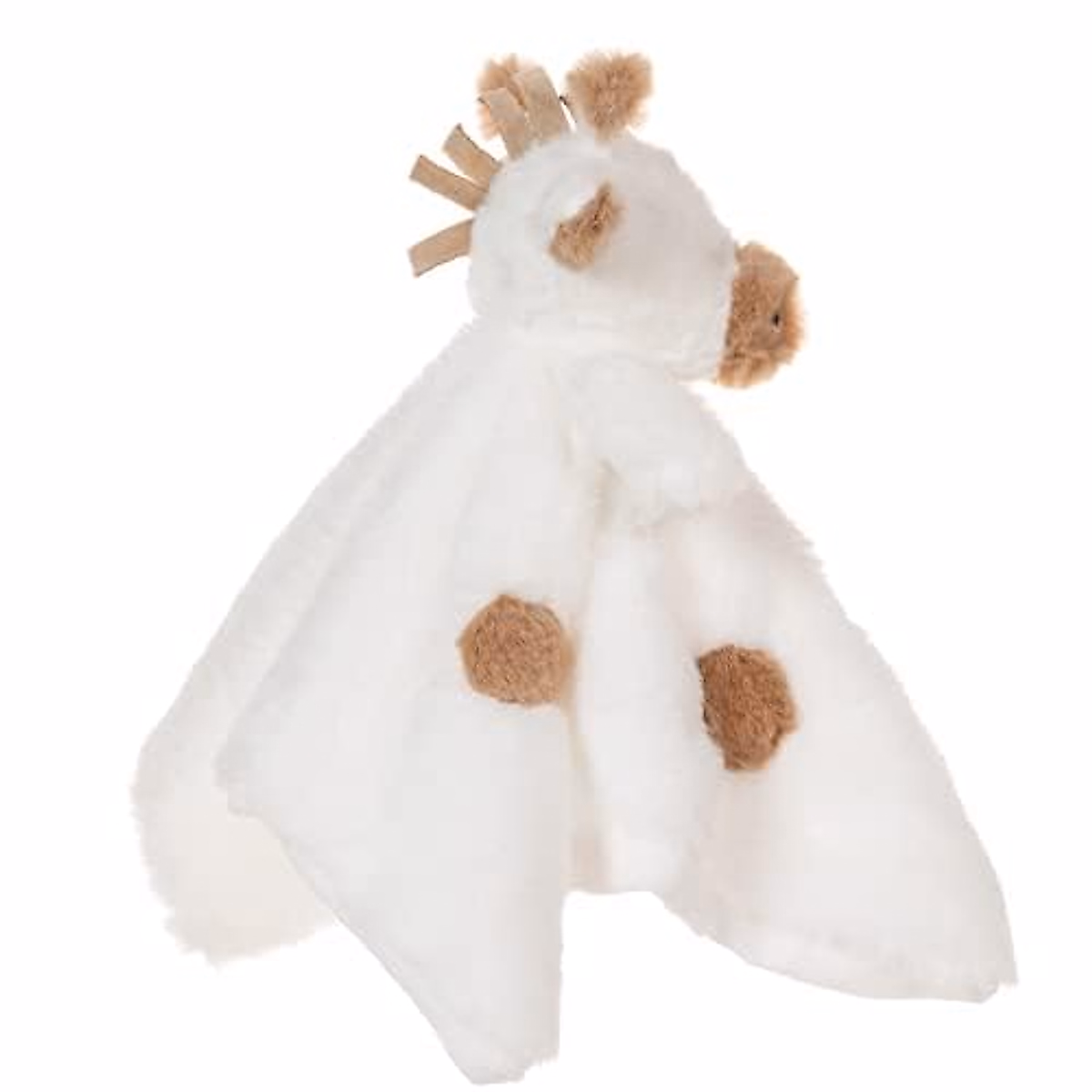 Apricot Lamb Luxury Snuggle Plush Cute White Giraffe Infant Stuffed Animals Security Blanket Nursery Character Blanket (White Giraffe, 14 Inches)