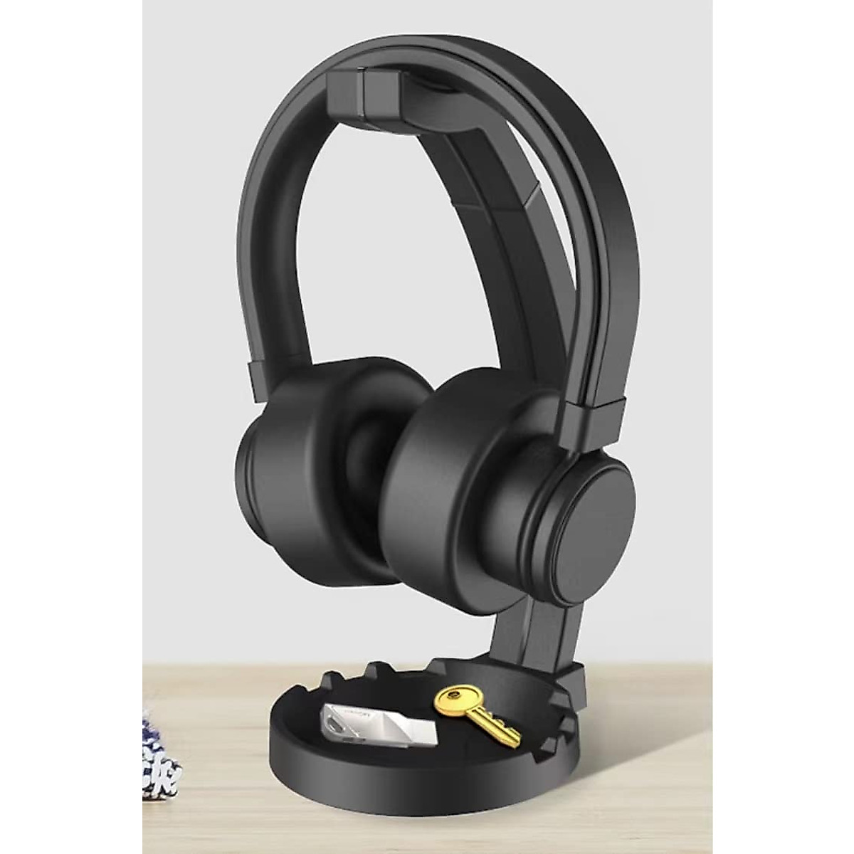 Multi-Funtions Headphone Stand Headset Holder for SteelSeries arctis 9X & arctis pro & arctis 7 Gaming Headset and Others (Black)