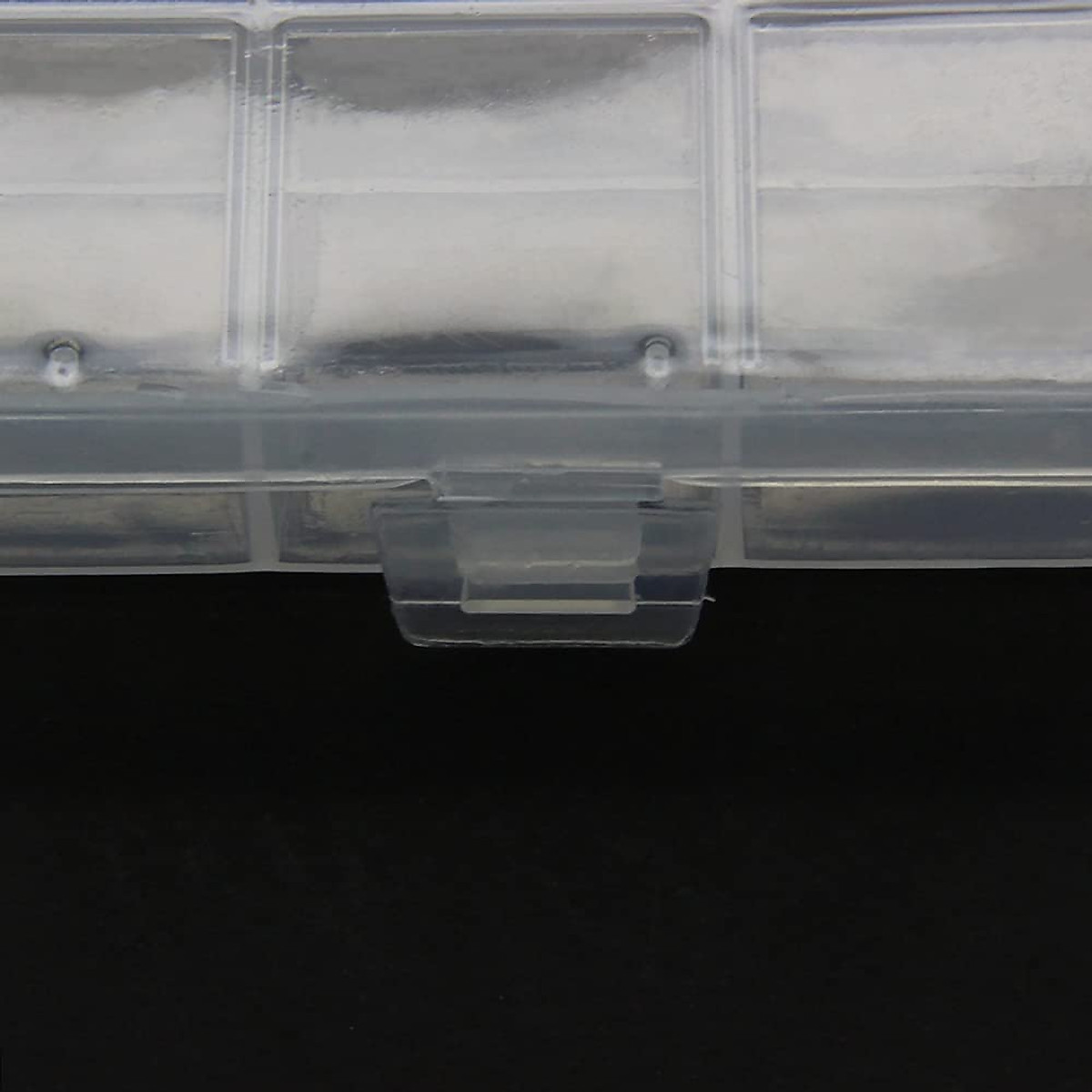 Juvielich Clear Plastic Organizer Box,24 Fixed Grids Storage Container Jewelry Box for Beads Art DIY Crafts Jewelry Fishing Tackles 7.56"x5.31"x0.87"(LxWxH) 1PCS