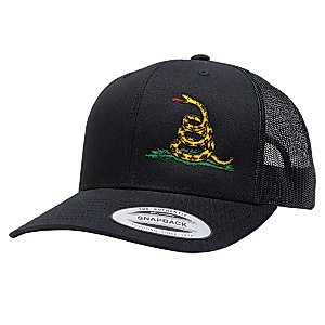 Don't Tread on Me Original Snapback Trucker Hat - Black