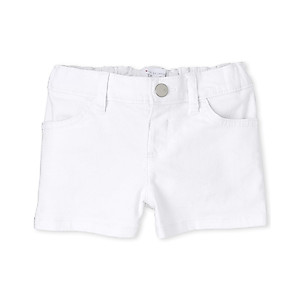 The Children's Place,Denim Shorts,White,4T