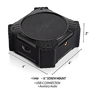 Braxus Solar Bluetooth Speaker, Golf Cart Bluetooth Portable Speaker, TWS, 5w, 30+ Hours Playtime/Outdoor Portable Speaker Solar Charger IPX6 Waterproof Bluetooth Speaker
