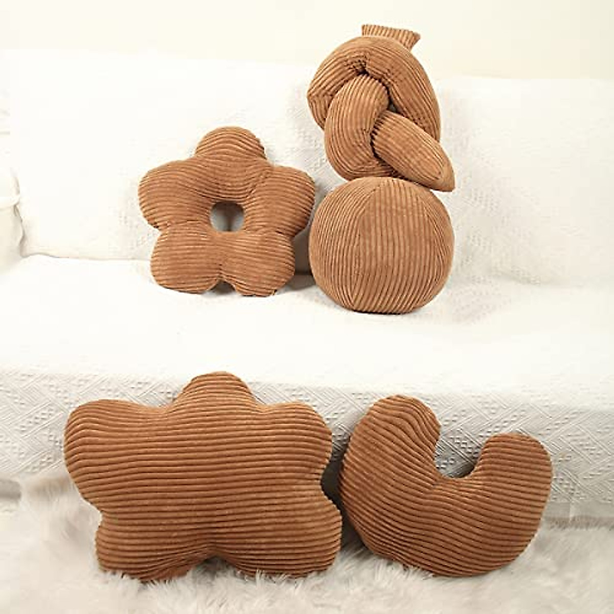 SHINUOER Ball Pillow Decorative Round Throw Pillows,11.8" Nordic Style Sphere Shaped Pillow Cushion Decorative Circle Plush Pillow for Couch,Bedroom(Navy Blue)