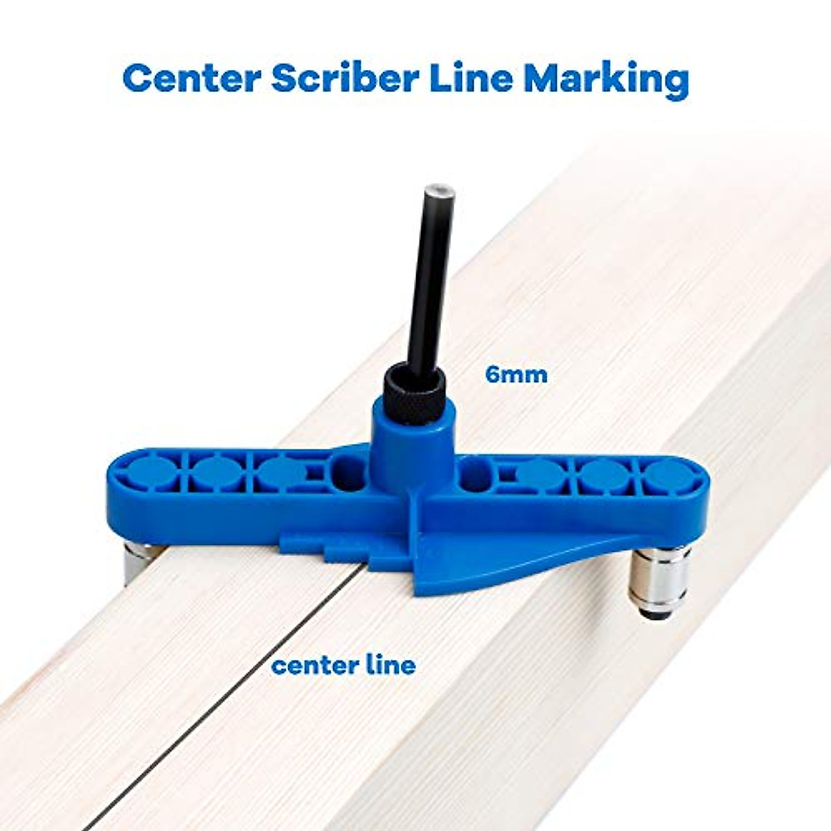 74 pcs handheld dowel jig kit 2 in 1 Center Scriber Line doweling hole jig with Wood Dowels Pins Drill Bits for Woodworking Drilling and Marking