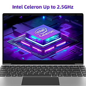 jumper Laptop 14 Inch, Intel Celeron J4105 CPU(Up to 2.5GHz), 12GB LPDDR4 RAM, 256GB SSD Laptops Computer, FHD 1920x1080 Display. (RAM:12GB, SSD:256GB)