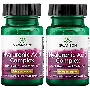 Swanson Hyaluronic Acid Complex 166 mg 60 Caps 2 Pack