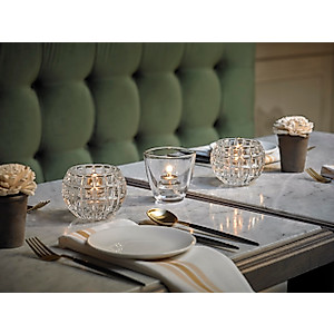 Sterno SoftLight Decorative Candles for Centerpieces, Candle Set with Bottle-Design Candle Holder, Liquid Wax Candle Pack- Long Lasting Candles, Burns Up to 24 Hours - 6 Liquid Paraffin Candles