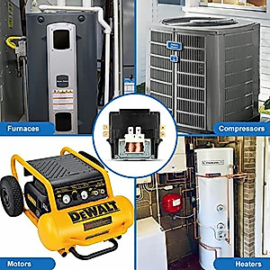 2 Pole AC Contactor, Generic Heavy Duty 40Amp 24V Coil Air Conditioner Contactor Condenser Compressor Contactor, Definite Purpose Contactor