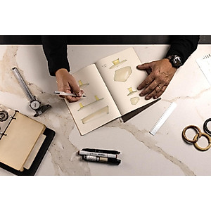 NEIKO Heritage Designs Contemporary Pull 5-1/16 Inch (128mm) Center to Center Brushed Brass Finish (10-Pack)