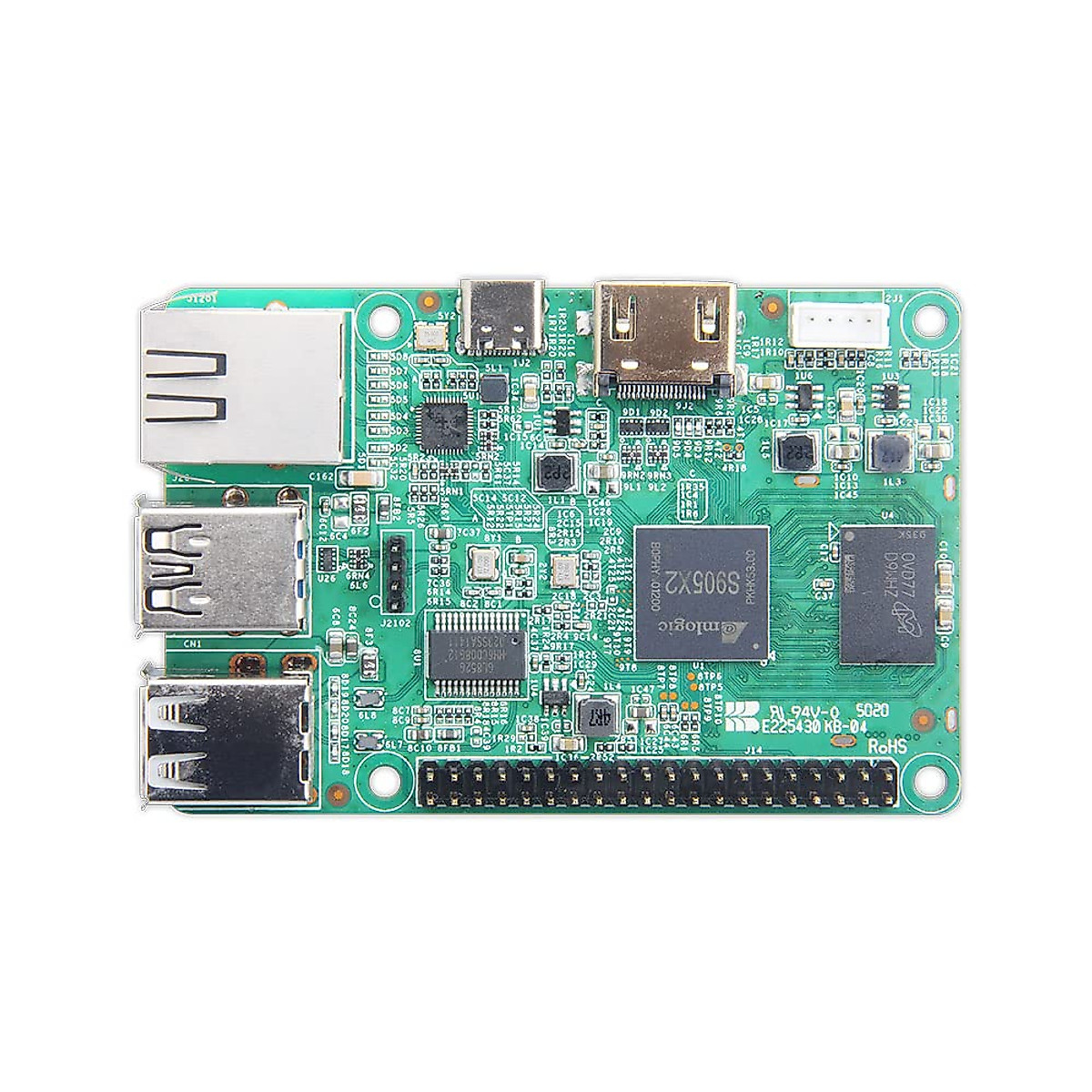 Geniatech DIY 4K Single Board, Card-Sized High Performance Board Moudle, Android 9.0 Quad-core Cortex-A55 2GB+8GB WiFi Bluetooth, for The Field of Teaching,Research, Industrial Computer