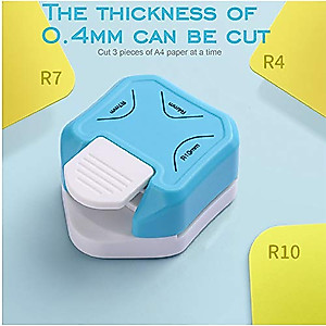 3 in 1 Corner Rounder Punch, 4mm 7mm 10mm 3 Way Corner Cutter for Paper Craft, Laminate, DIY Projects, Photo Cutter, Card Making and Scrapbooking