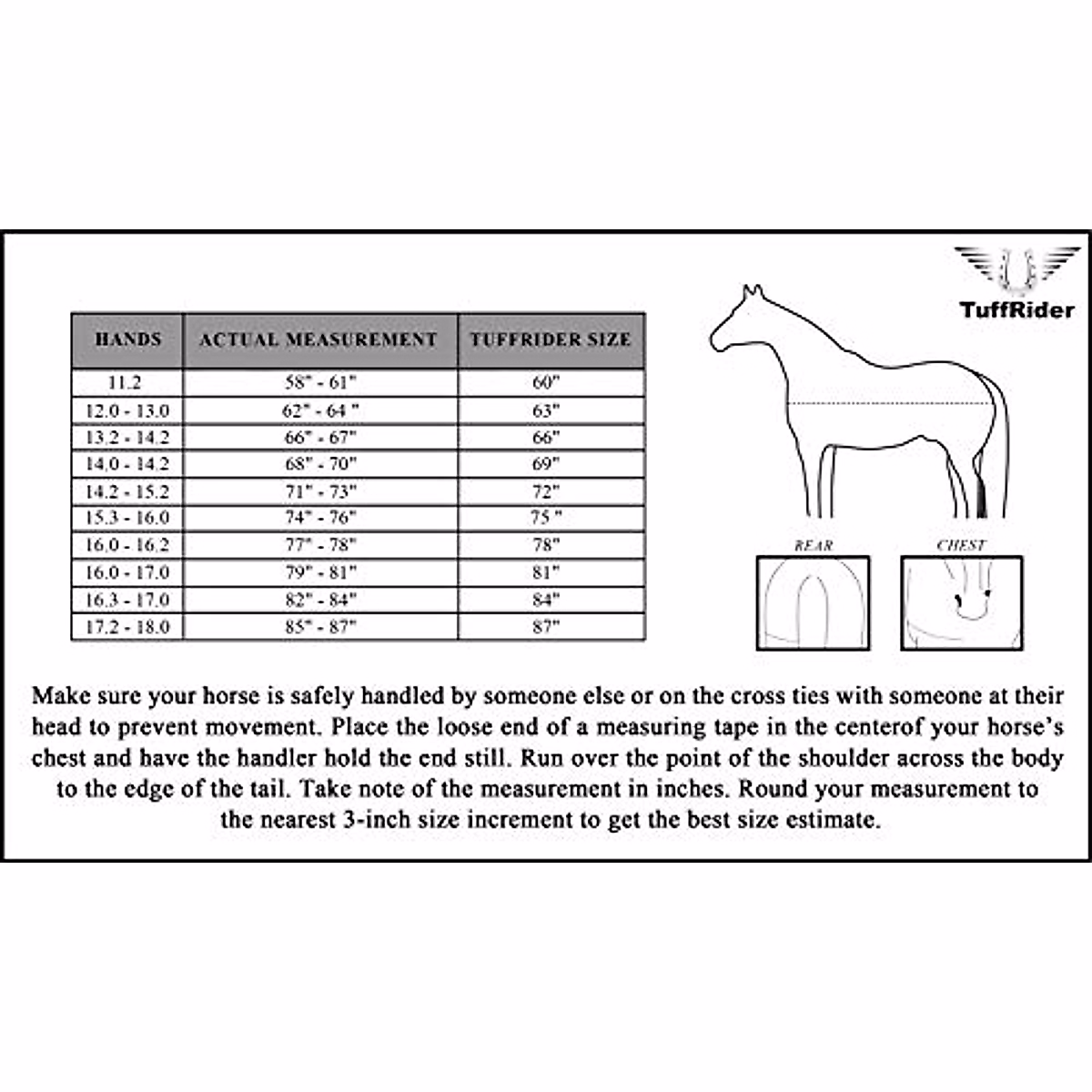 TuffRider 1200D Comfy Turnout Blanket 72 Navy