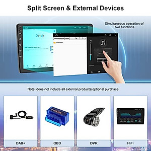 Android Car Stereo Radio for Toyota Camry 2006-2011 with Apple Carplay Android Auto, Rimoody 9 Inch Touch Screen GPS WiFi Mirror Link Bluetooth FM HiFi Backup Camera