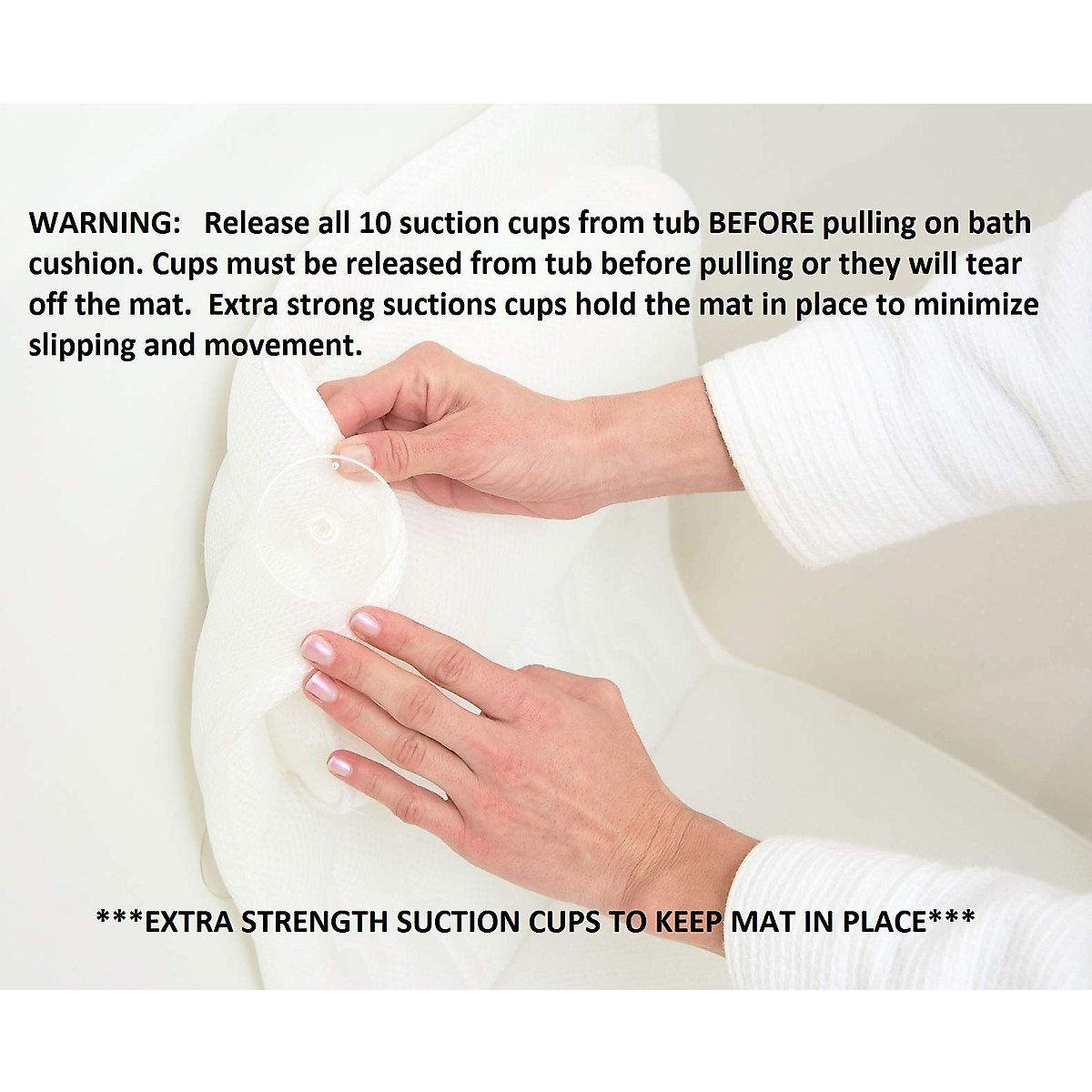 ProCore Products Luxurious Full Body Bath Pillow - Ultimate Comfort, Supportive Bath Cushion for Tub Adults - Plush Neck and Extra Seat, Great for Soaking and Pain Relief, Easy to Clean