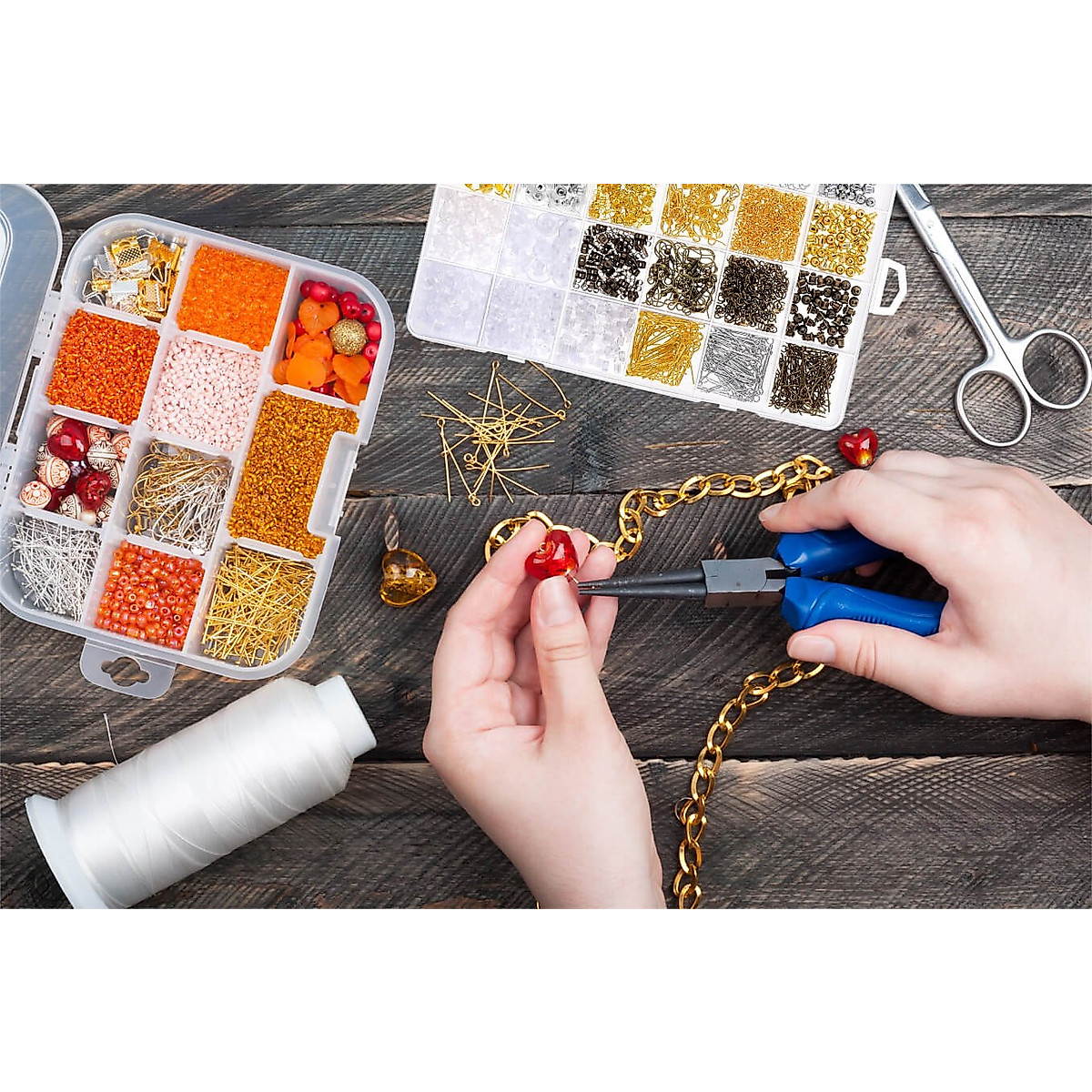 Paxcoo 2400Pcs Earring Making Supplies Kit with 24 Style Earring Hooks, Earring Backs, Earrings Posts and Earring Making Findings for Adult