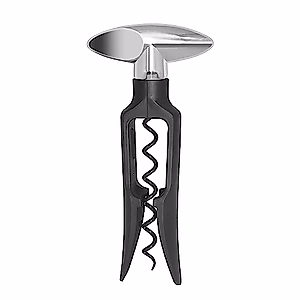 OGGI Wine Bottle Opener, Self Pulling Corkscrew - Self-Centering Non-Stick Wine Opener Cork Screwer, Effortless Wine Corker - Black 8.5"