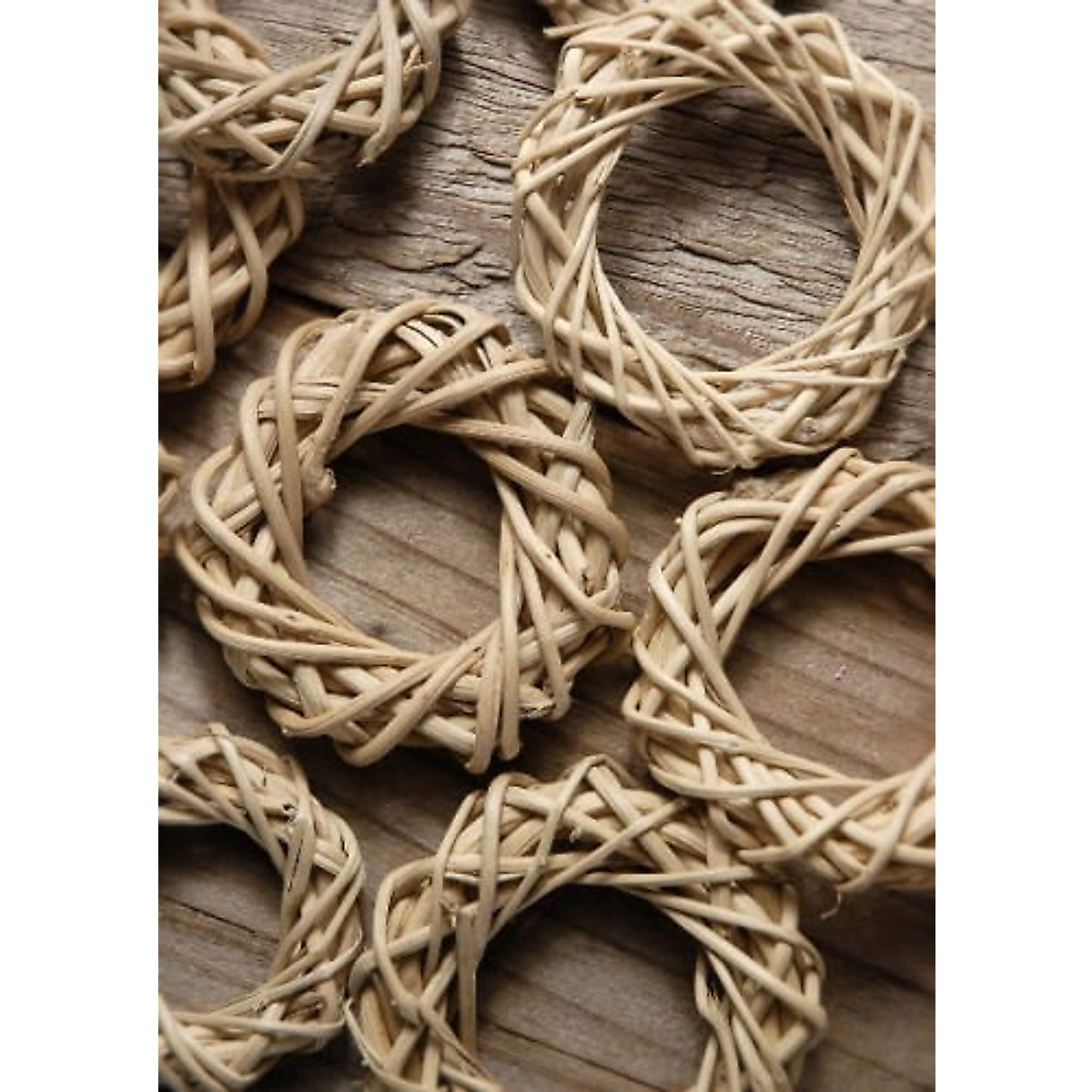 Bonka Bird Toys1278 Small Vine Wreath 6 Pack Bird Parrot Toy Part Craft Parrot cage Toys Cages Natural