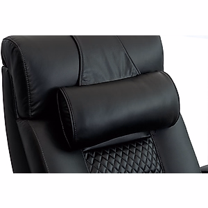 Octane Seating Recliner Headrest Pillow Neck Support - Bonded Black Leather