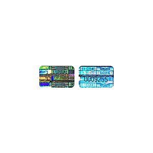 Holomarks 200 pcs Hologram Labels with Serial Numbers, Warranty Stickers Seals .63 x .39 inch