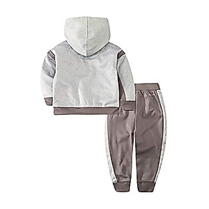 Nike Kids Boy's Therma Full Zip Hoodie and Jogger Pants Two-Piece Set (Little Kids) Gunsmoke 6 Little Kids
