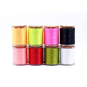 Fly Tying Thread 8 Colors 250D High Tensile 3/0 Tying Thread with Elasticity Fly Tying Materials