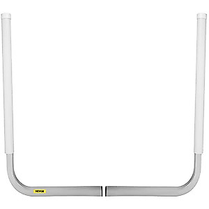 VEVOR Boat Trailer Guide-ons, 40", 2PCS Steel Trailer Post Guide on, Trailer Guides with PVC Pipes, Mounting Hardware Included, for Ski Boat, Fishing Boat or Sailboat Trailer, White