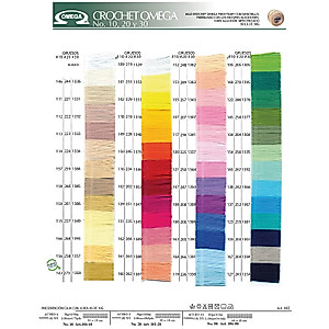 Crochet OMEGA NO.10 [30grs] - 100% Mercerized Cotton Yarn for Fine Crochet - Color 41-Aqua Blue 138