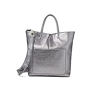 HOBO Tripp Crossbody Tote Bag For Women - Premium Leather Construction With Magnetic Closure, Spacious and Gorgeous Tote Bag Anthracite One Size One Size
