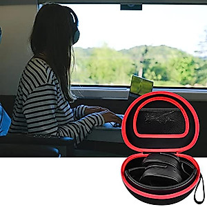 Headphone Case Compatible with Skullcandy Crusher/Hesh/Evo Wireless Over-Ear Bluetooth Headphones and More Foldable Headset Earphones, Hard Shell Earphone Protector Organizer Bag Pouch - Box Only