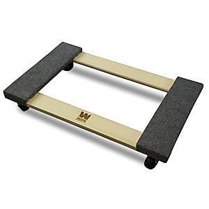 WEN Furniture Moving Dolly Two Pack + Shoulder Dolly Moving Straps - Safely Move Furniture and Heavy Objects