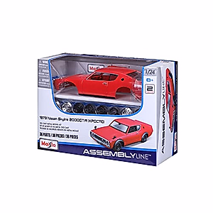 Maisto 1:24 Assembly Line 1973 Nissan Skyline 2000GT-R, Red