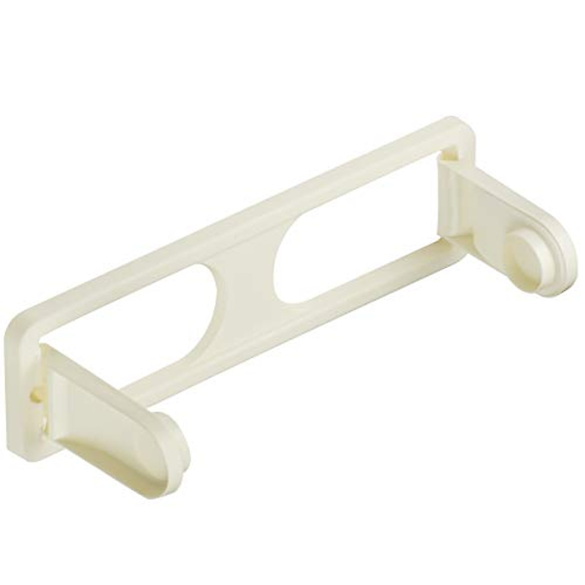 DecorRack Wall Mount Paper Towel Holder for Kitchen and Bath, Flexible Shatterproof -BPA Free- Plastic, Vertical or Horizontal Mount, Under Cabinet Folding Dispenser, Includes 2 Screws, Cream (1 Pack)