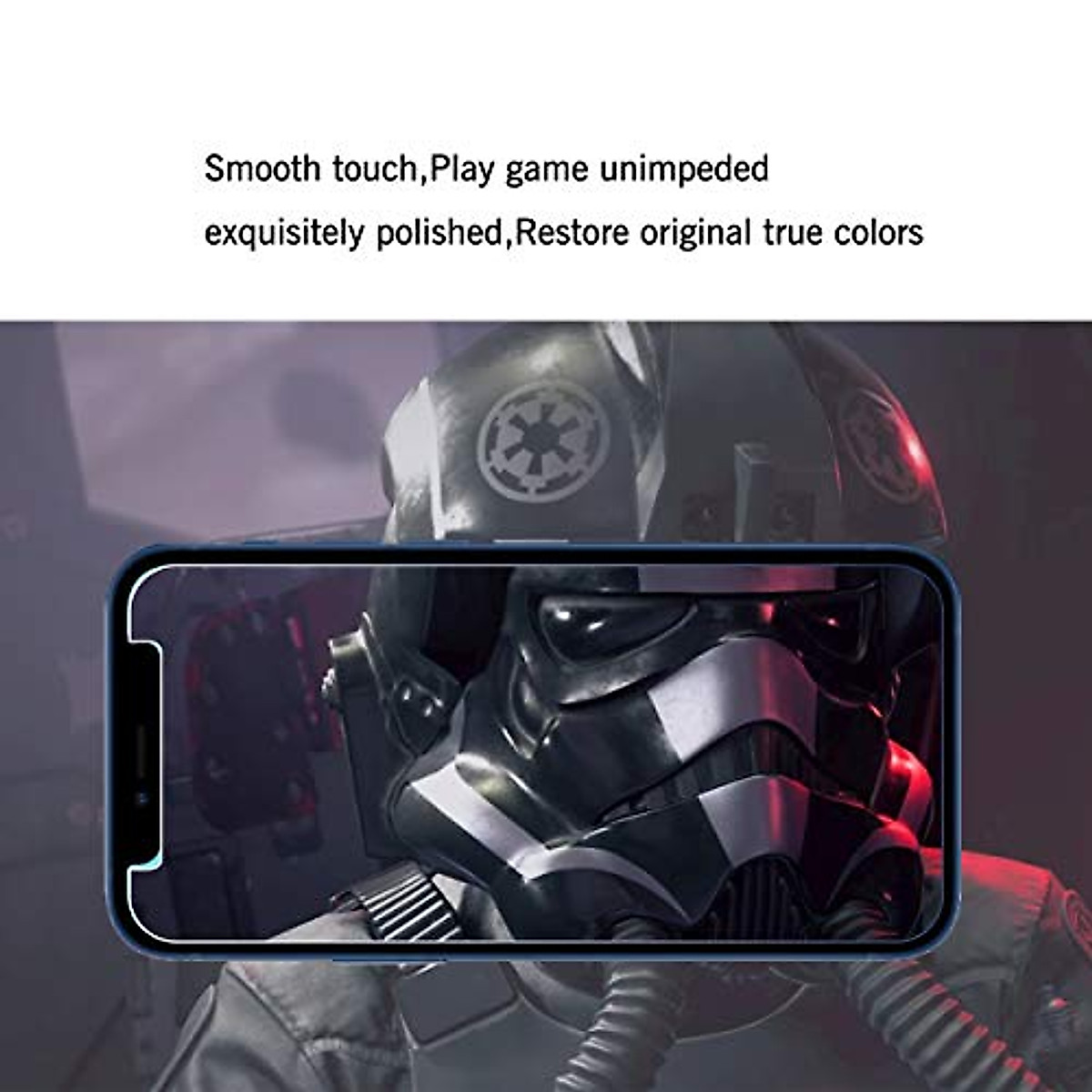 Ailun 2Pack Privacy Screen Protector for iPhone 12[6.1 inch] + 2 Pack Camera Lens Protector, Anti Spy Private Tempered Glass Film,[9H Hardness] - HD [Black]