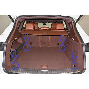 EACCESSORIES EA Trunk Organizer Cargo Net for Porsche Cayenne 2011-2023 - Floor Style Cargo Net for SUV - Premium Mesh Elastic Car Trunk Organizer Vehicle Carrier Storage - Compatible with Cayenne