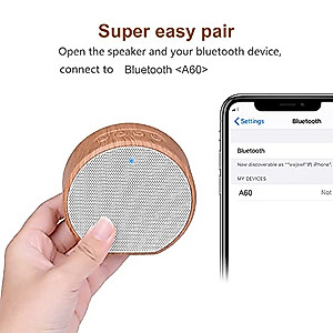 UZiLaCo Wireless Speakers, Portable Bluetooth Speaker with IPX4 Waterproof, Perfect Small Size, HD Sound, Wireless Bluetooth Speaker for Home Office Bookshelf Outdoor Travel Camping-White
