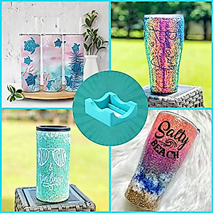 Cup Cradle for Crafting Tumblers, Tumbler Vinyl Holder for Vinyl Decals, Tumbler Supplies with Felt Edge Squeegee for Decals on Cups and Bottles