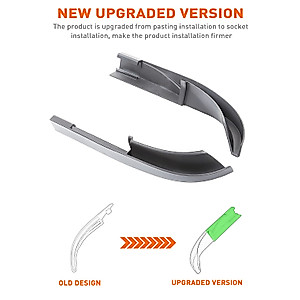 Savadicar Upgraded Version Rain Gutter Extensions, Roof Hard-Top ABS Rain Groove Diverter, Rainwater Deflector Compatible with 2007-2018 Jeep Wrangler JK JKU, Exterior Accessories, Black, 2 PCs