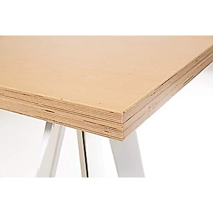 Square Dining Table with Chrome Plated Steel Base