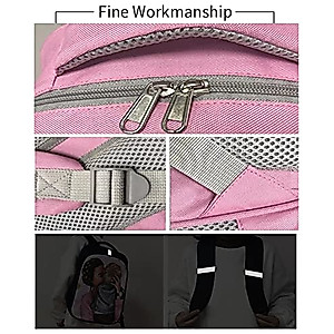 YIPINU 3D cartoon game schoolbag, multifunctional schoolbag large capacity load reduction backpack for boys and girls(K)